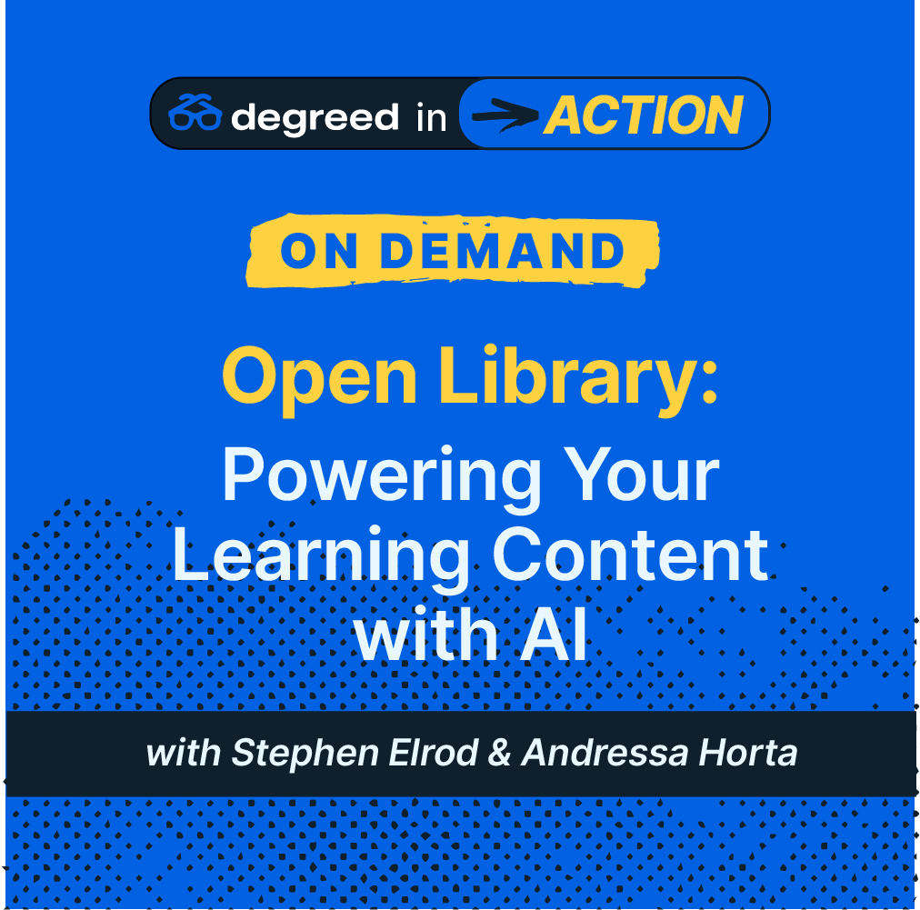 Degreed in Action 2025 | Webinar Series